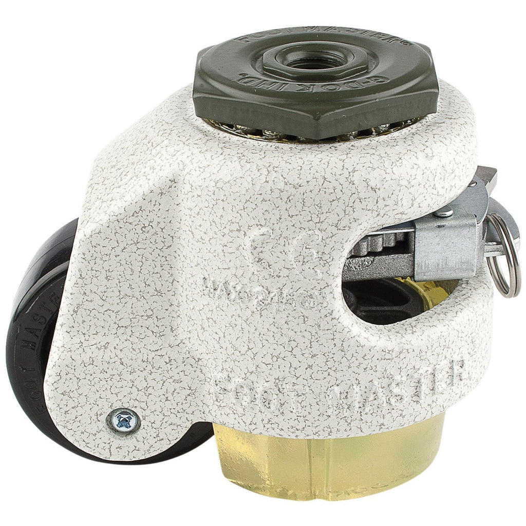 Leveling Casters | 2" Wheel with Ratchet Adjustment and 1/2" Stem Mount ...