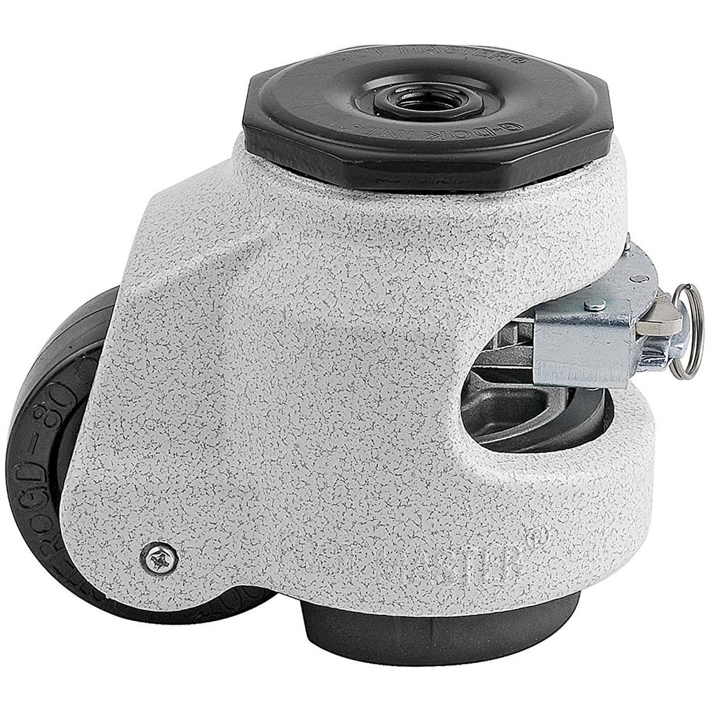 Leveling Casters | 2-1/2" Wheel with Ratchet Adjust and Stem Mount ...